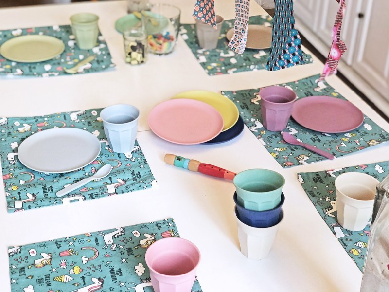 Kit de vaisselle multicolore, collection Dinette | Dinette ZD